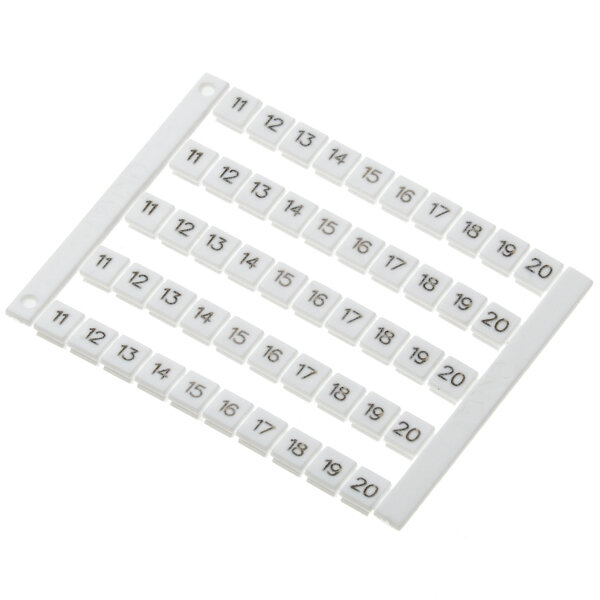 Маркировка OD5-5B для клемм (символы 11-20) 50шт. 5х5 мм 5х5 мм арт. 1060224 (ONKA Турция) (5 шт. в комплекте)