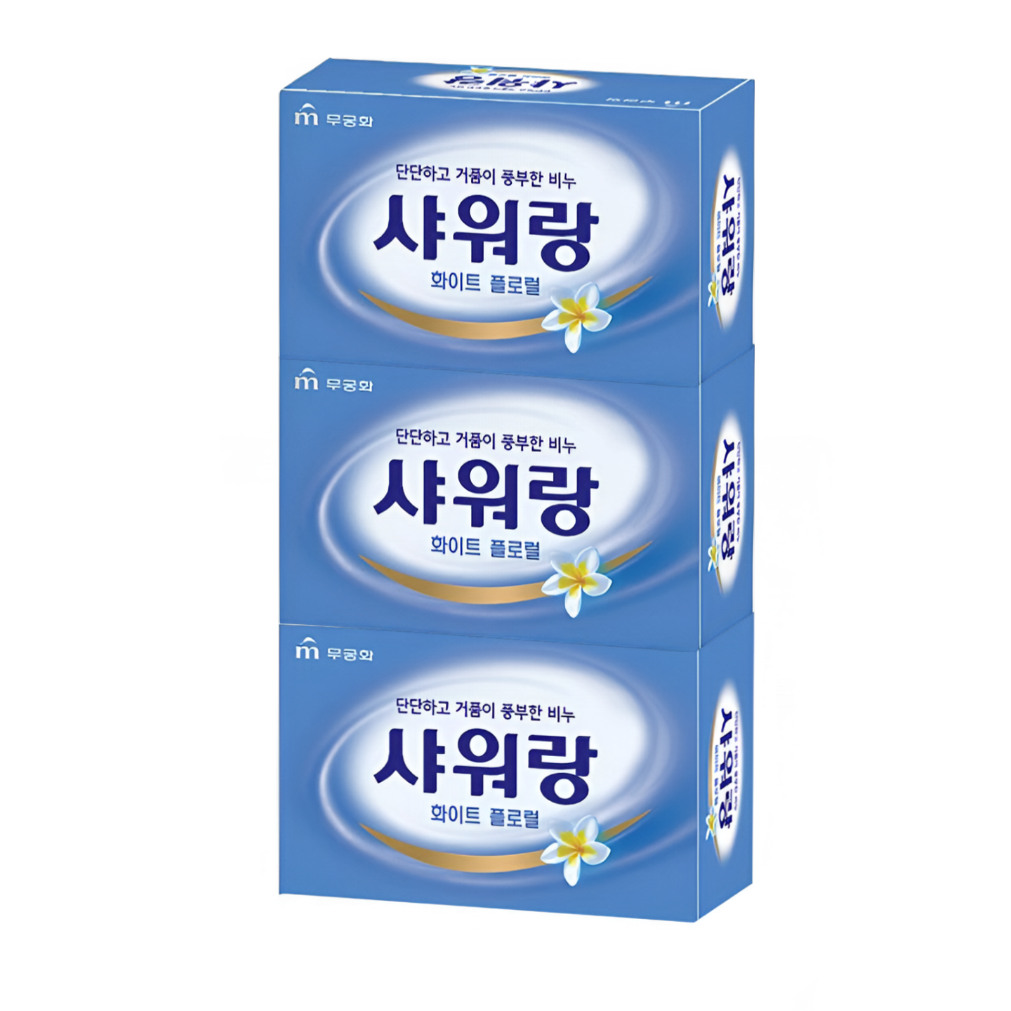 Мыло для рук и тела Mukunghwa аромат белых цветов, 3шт