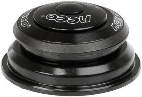 Рулевой набор Neco 6-190374 H156 1,5"->1-1/8" 44/50мм55/61мм, полуинт березьб, картриджн подш, чашки сталь, черный