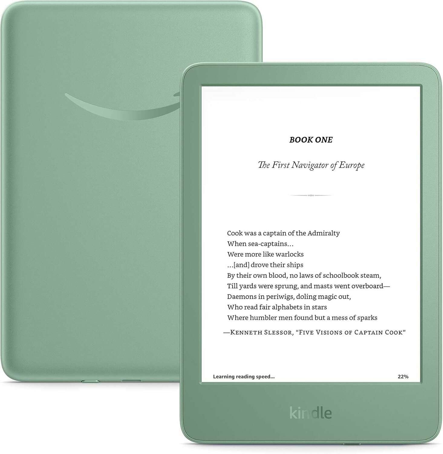 Электронная книга Amazon Kindle 11 2024 16Gb (без рекламы) Зеленый | Matcha