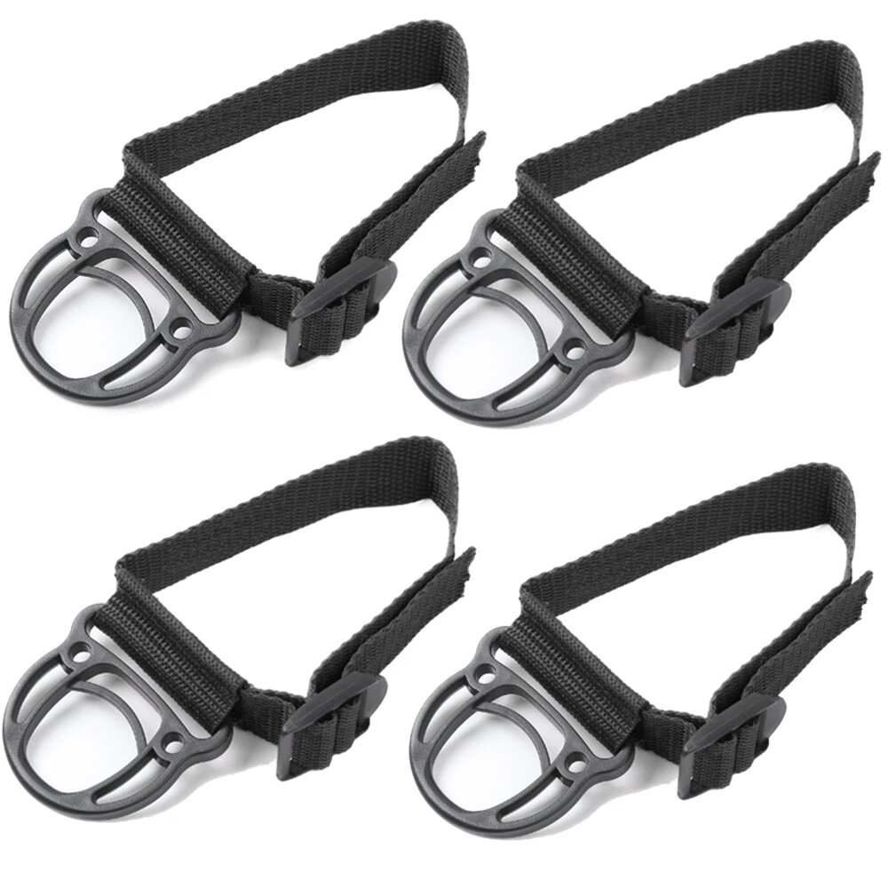 Комплект Из 4 Черных Крючков Для Одежды Из ABS-пластика И Холста Для Jeep Wrangler TJ Black 4Pieces