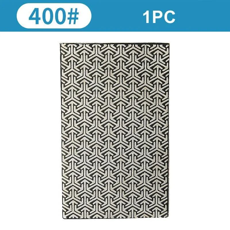 Алмазная гальваническая абразивная шлифовальная бумага, листы алмазной наждачной бумаги Grit 400 1PC