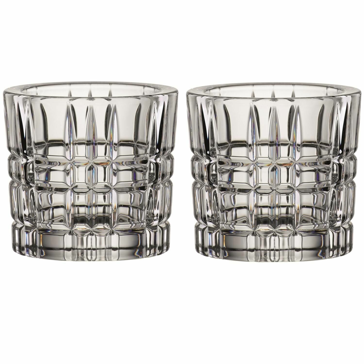 Набор из 2-х подсвечников Square Votive Clear Nachtmann