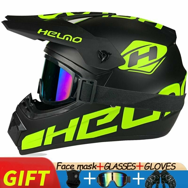 Шлем для картинга и мотокросса, одобренный DOT ABS для мальчиков и девочек для взрослых