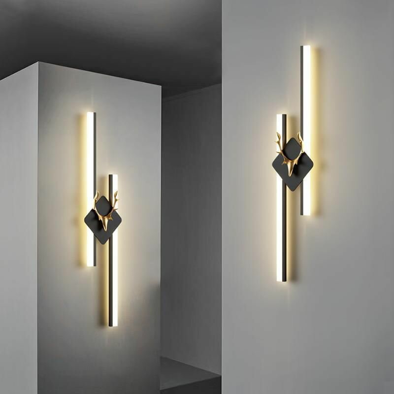 Скандинавский минималистский настенный современные светильники для украшения спальни гостиной лестницы