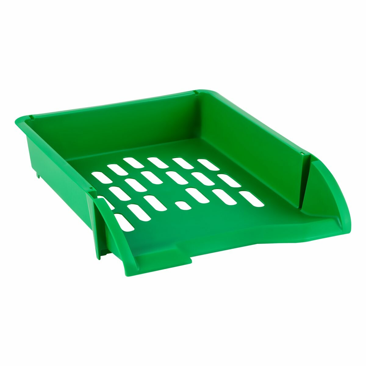 Лоток для бумаг горизонтальный Стамм "Лидер", зеленый (ЛТГ-30468), 6шт.
