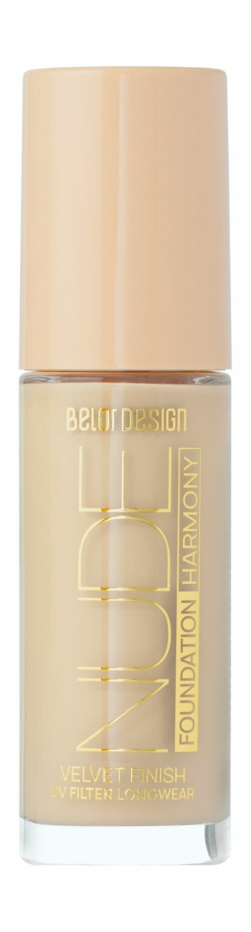 BELOR DESIGN Тональный крем Nude Harmony, 33 гр, 201 Light beige