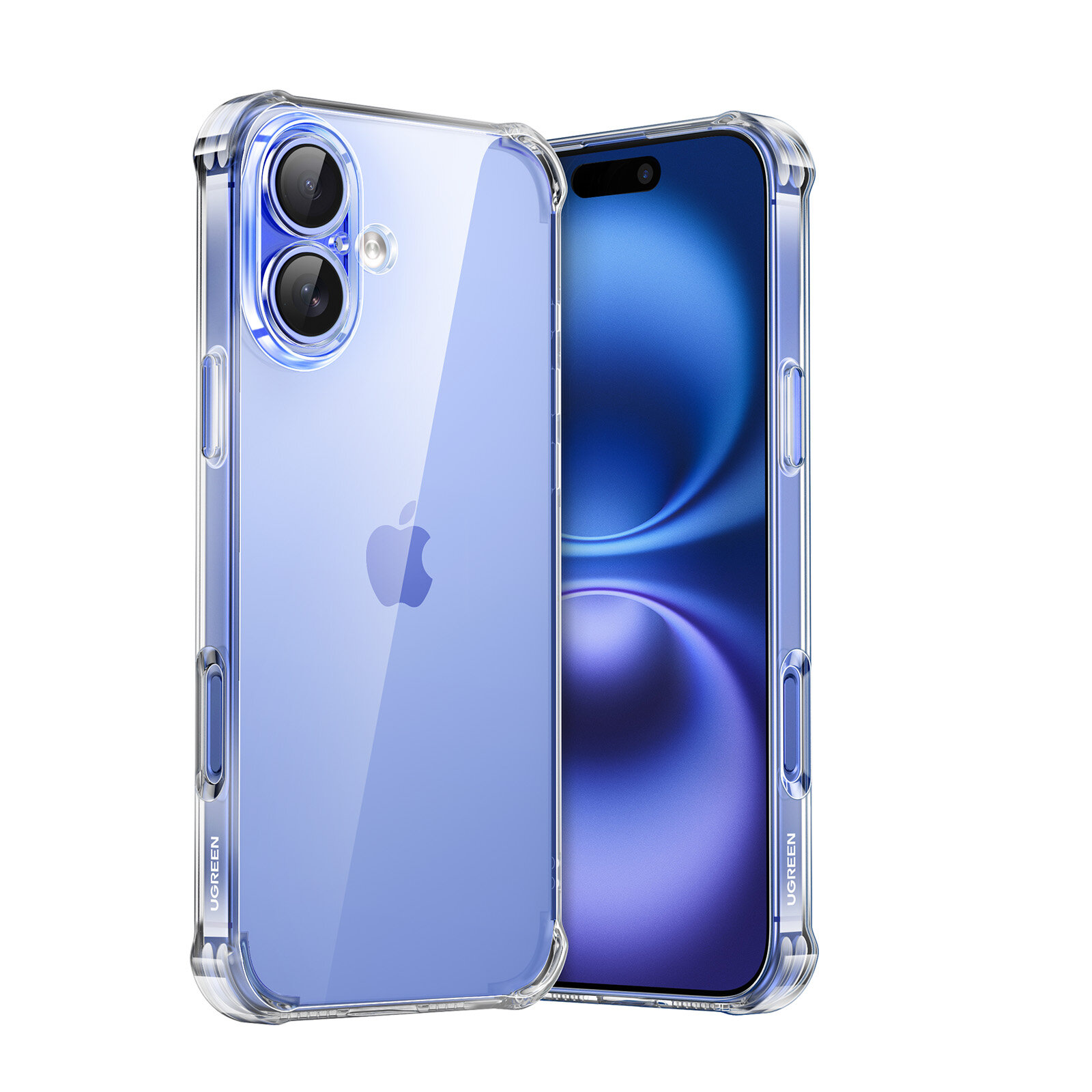 Чехол Ugreen CA102, для iPhone 16 Plus, термопластичный полиуретан, прозрачный