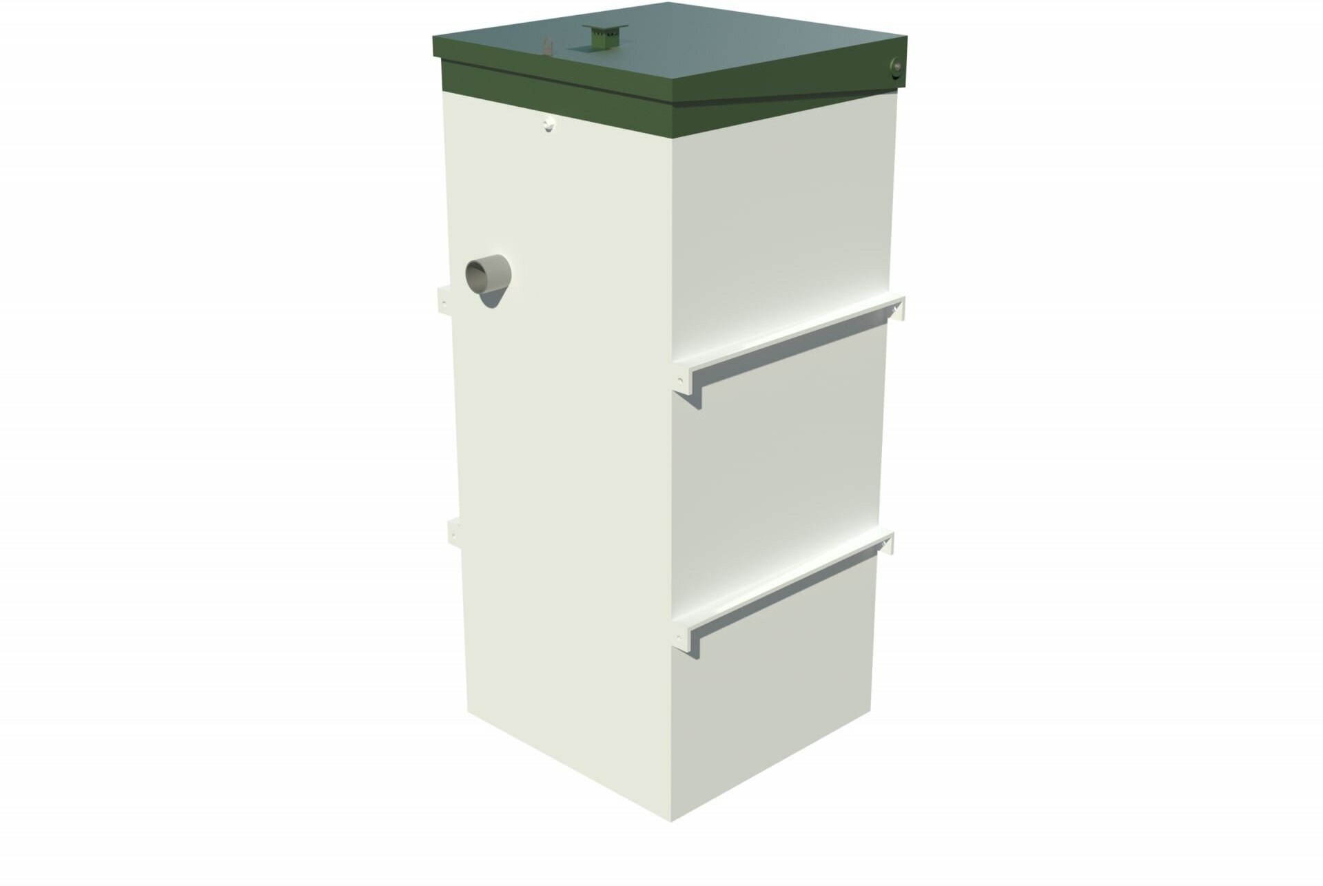 Септик ТОПАС-С 5, самотечный, для 5 чел, аэробный, 1 компрессор, полипропилен, 250x117x115 см