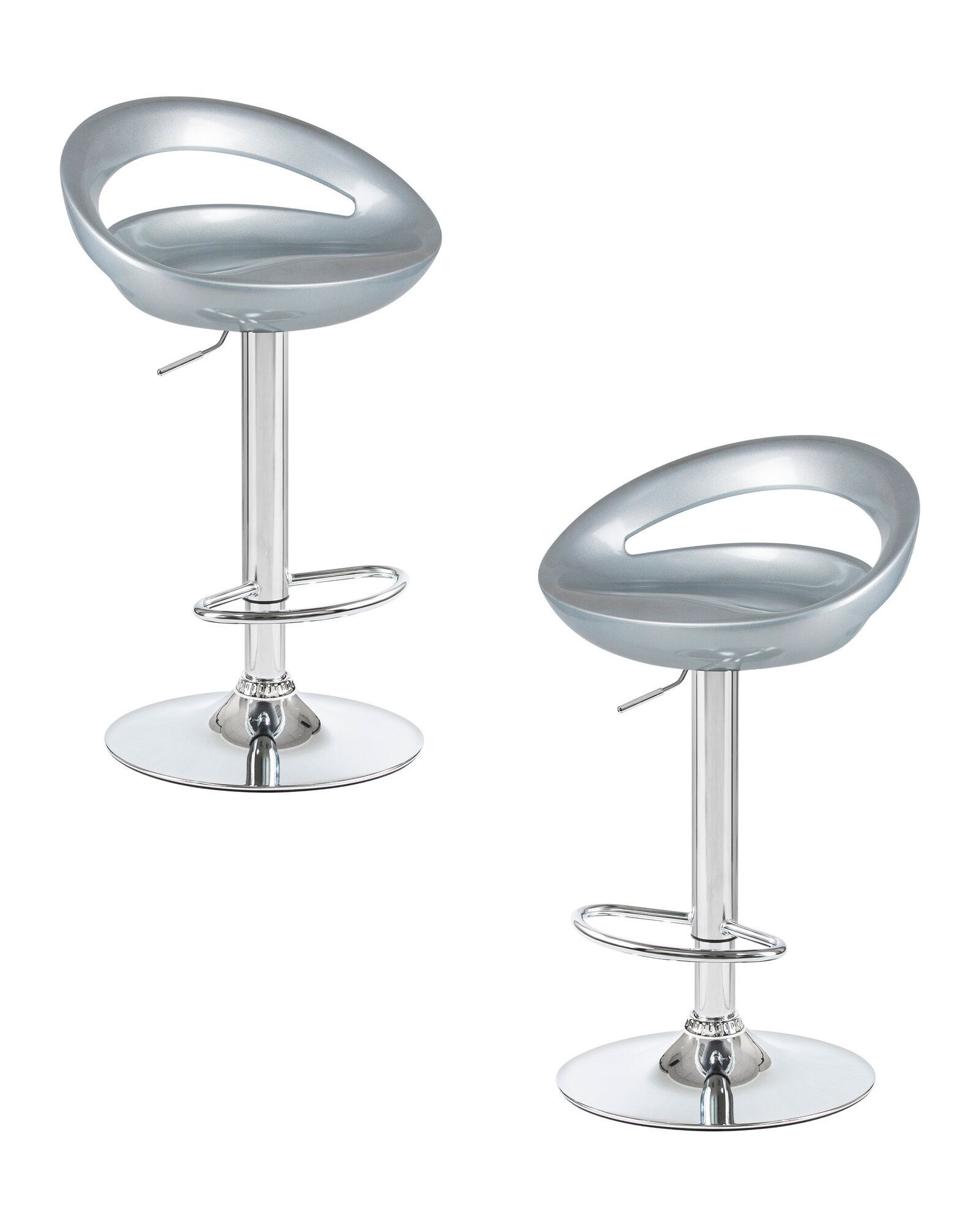 Набор 2 шт. Стул барный DOBRIN DISCO, LM-1010, серебряный