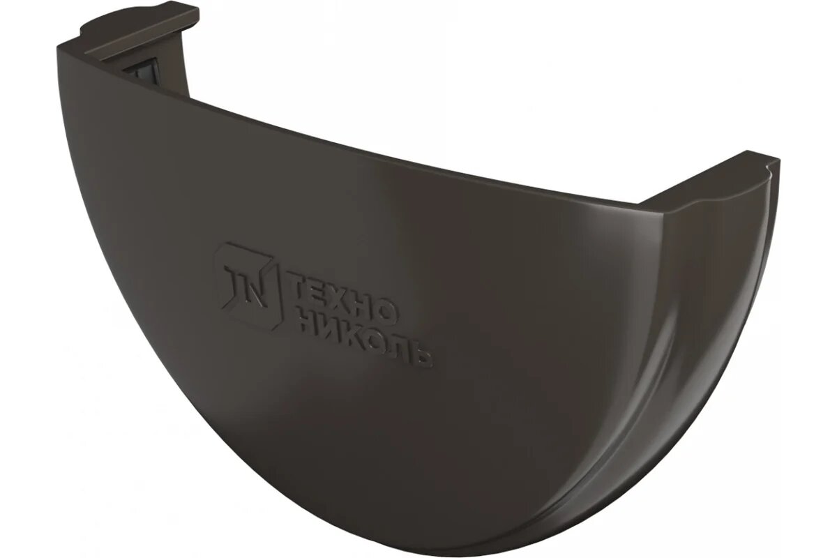 Заглушка Желоба технониколь ТН ПВХ 125/82 ММ коричневая,1шт.