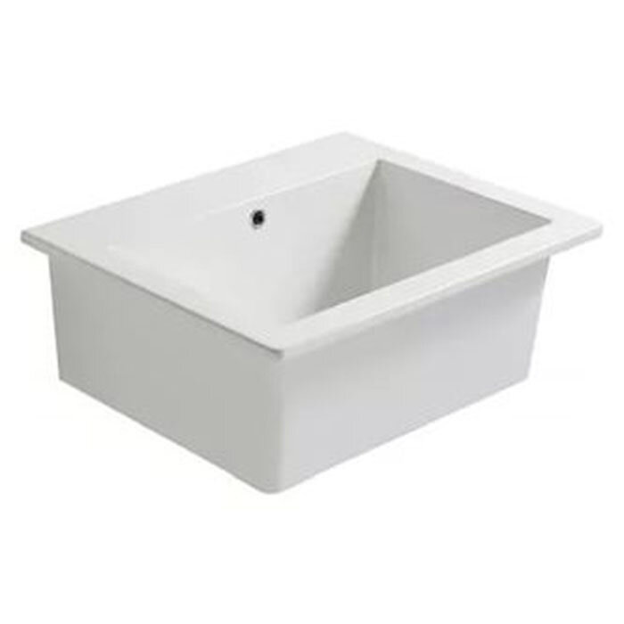 Раковина подвесная Globo Forty3 FO063. BI*0 60х50 см, без отверстия для смесителя