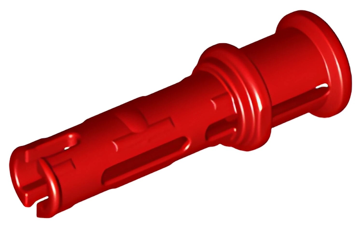 Деталь LEGO Technic, Pin 3L with Friction Ridges and Stop Bush 32054 Red U