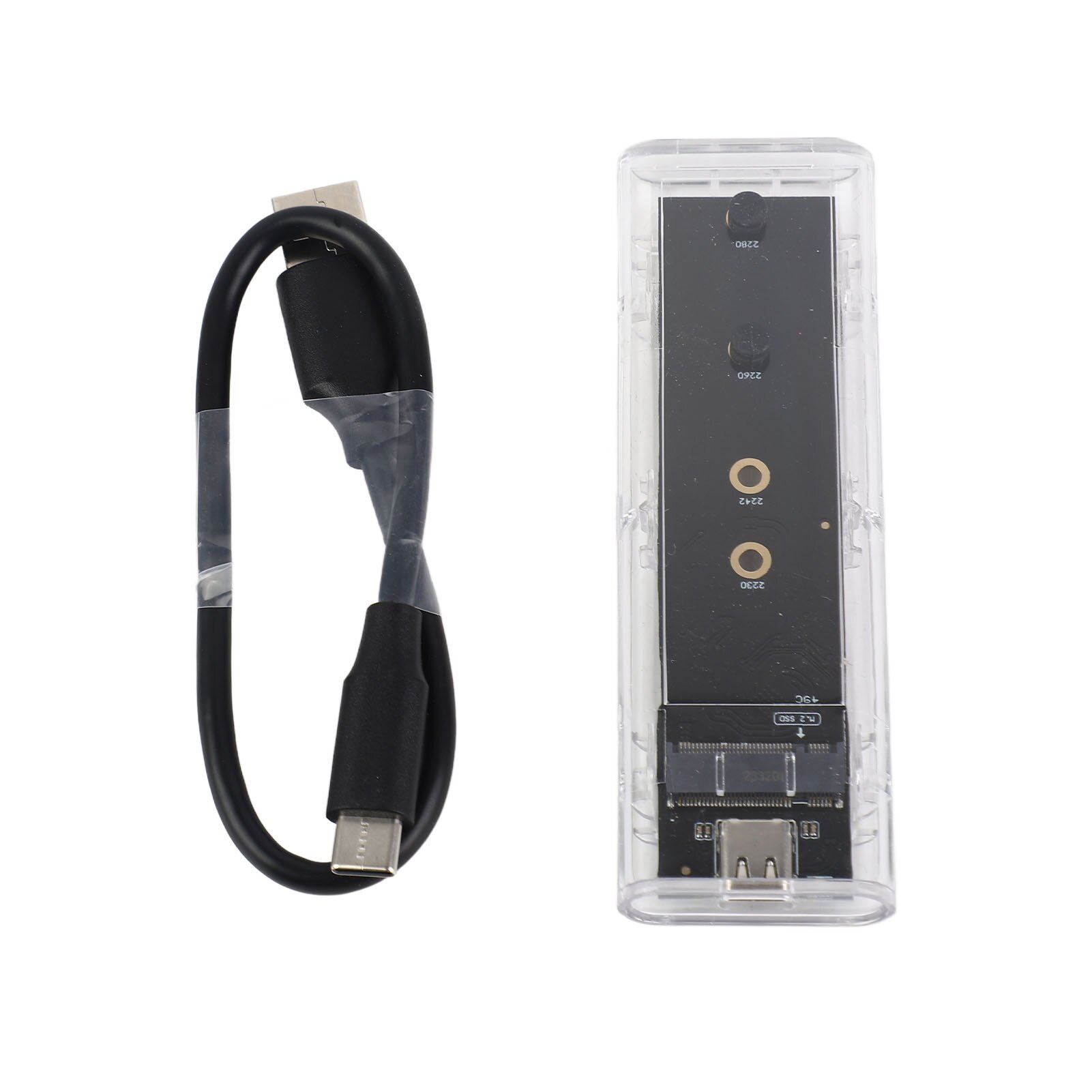 Адаптер M.2 SATA NGFF в USB-C 3.1, поддержка B/M Key, без диска