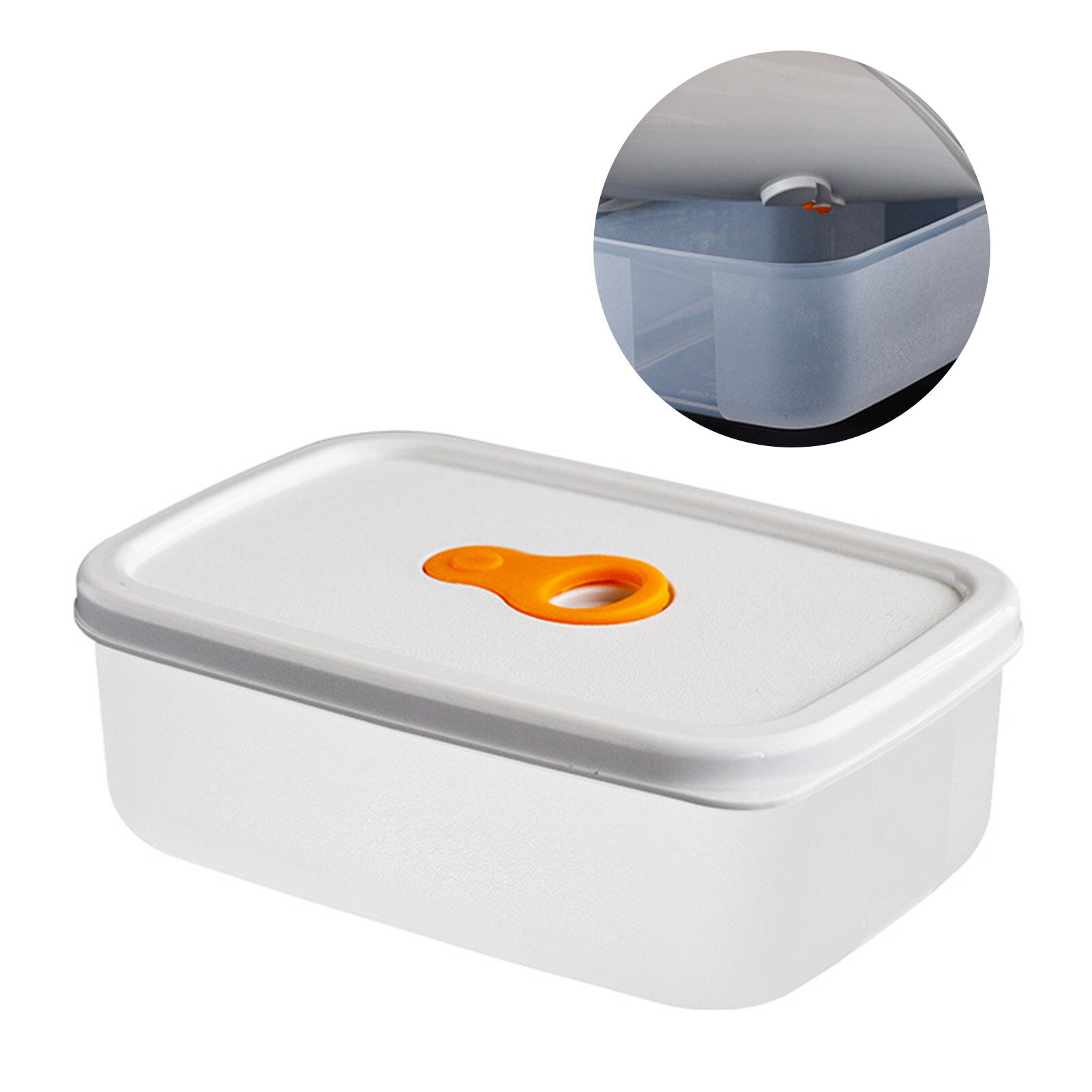 Контейнеры для хранения еды Прямоугольные Прозрачные Универсальные Пластиковые Мікроволновые Безопасные Ланч-боксы для Кухни Холодильника Большой Размер 1050ML