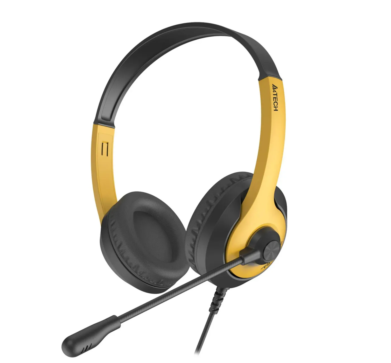 Наушники A4Tech "Fstyler" FH100U , накладные, проводные, желтый/черный