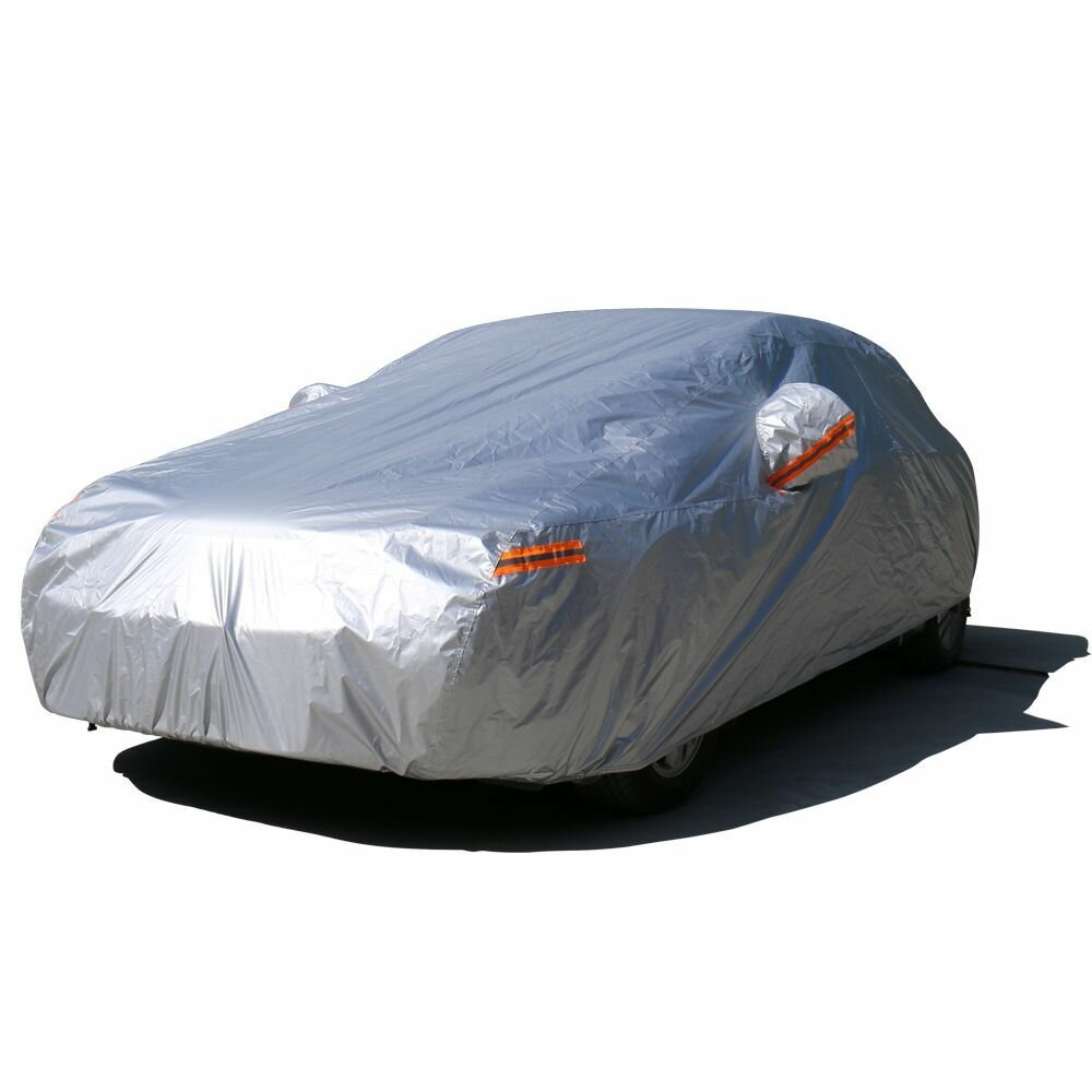 Оксфордский материал чехол для авто. Тент для автомобиля от солнца, снега, дождя, универсальный размер "M" 440*180*145см