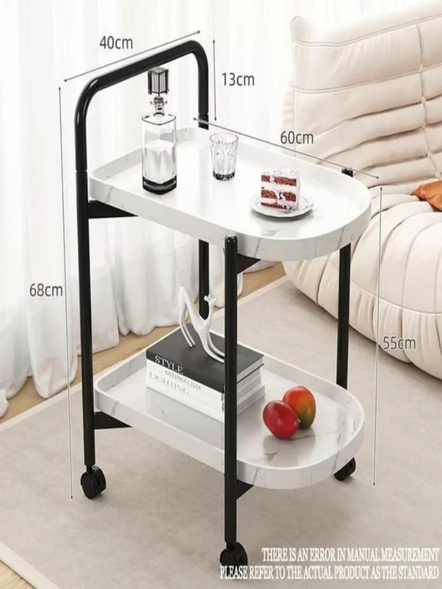 Журнальный стол TOKEN, трансформер, ЛДСП, 40 см x 60 см x68 см, с колесиками