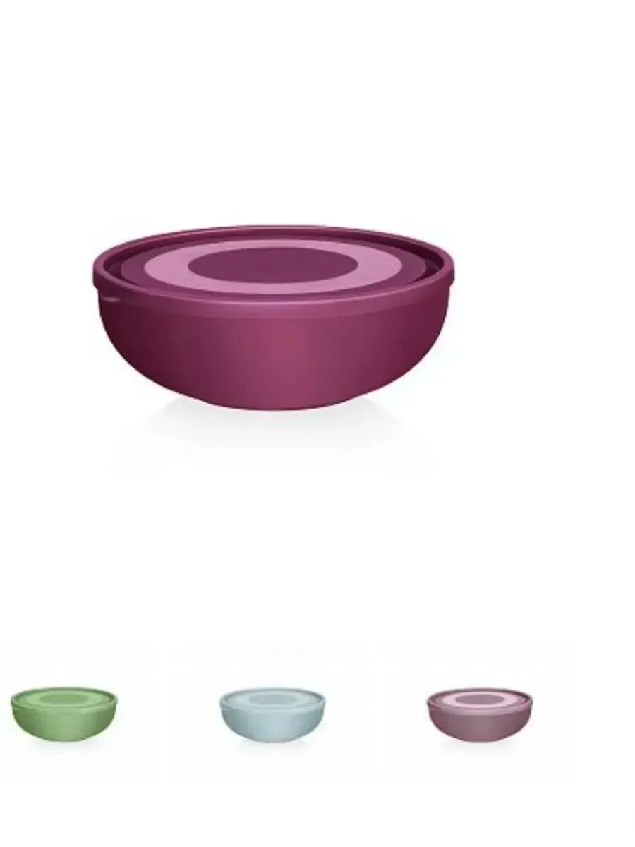 Салатница пластиковая с крышкой