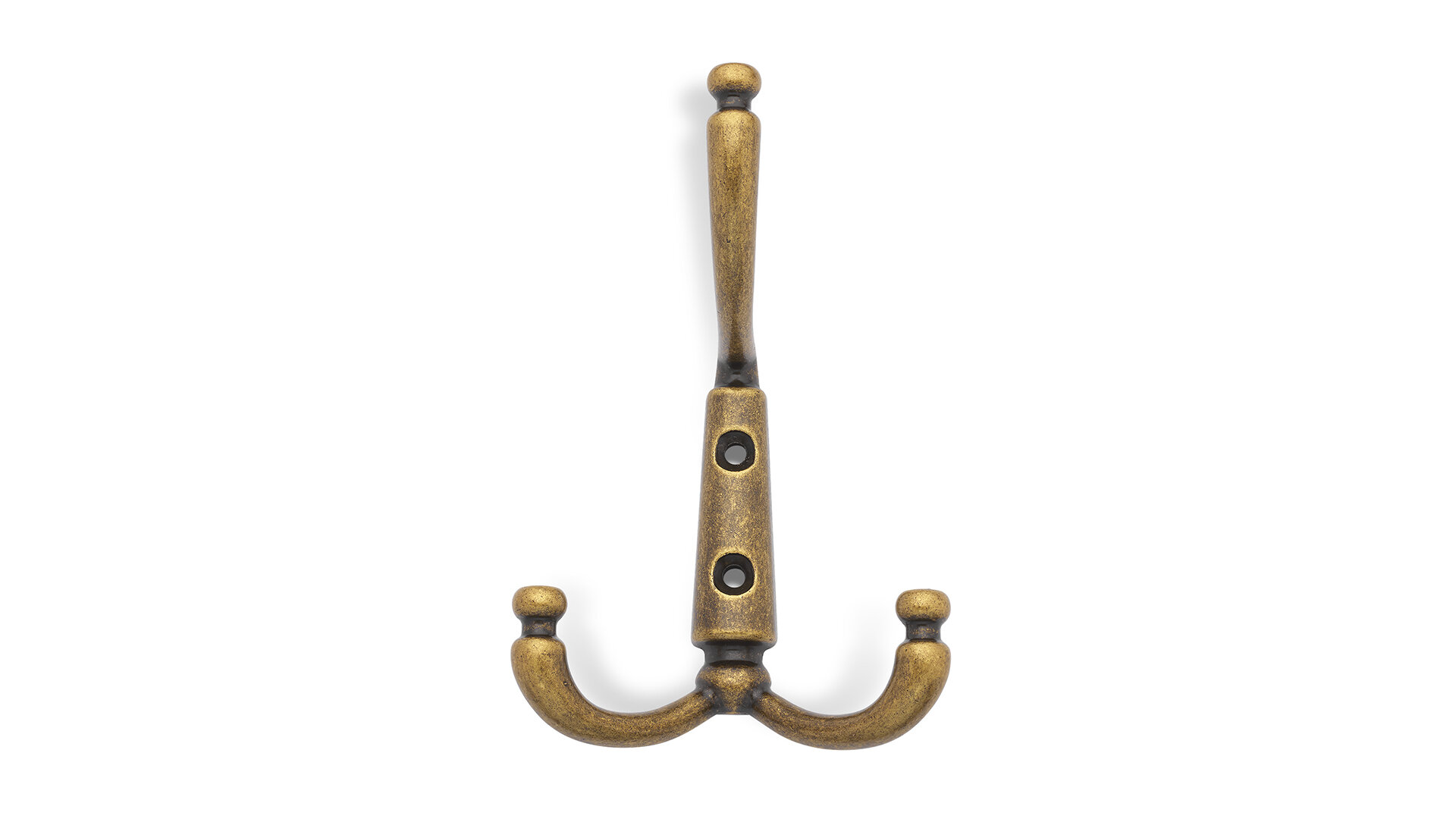 Мебельный крючок DOLCE K350MAB.6, матовая старинная латунь