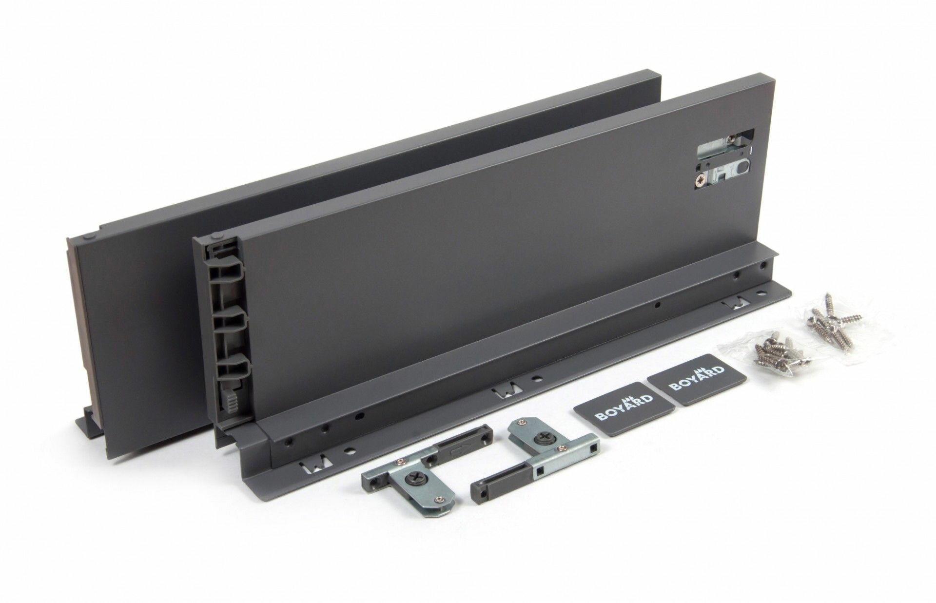 Прямые боковые стенки старт средней высоты SBDW12/GRPH/350, графитовый RAL7012