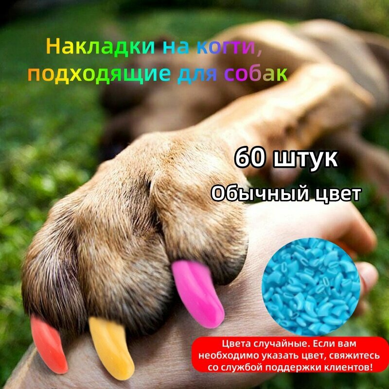 Накладки на когти для домашних животных, накладки против царапин для собак, подходят для всех собак