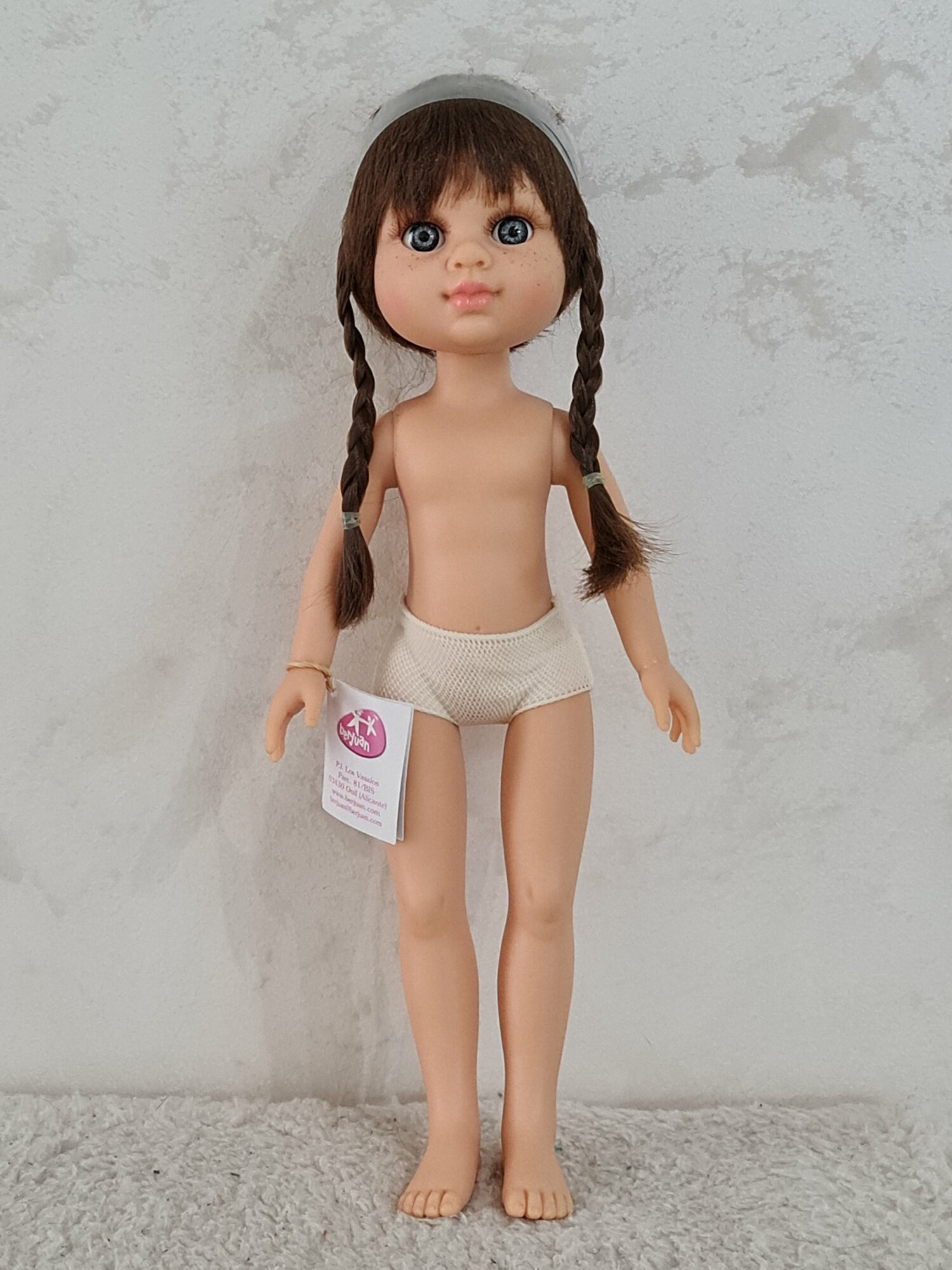 Кукла виниловая Berjuan My Girl, без одежды, 35 см, подвижные части тела