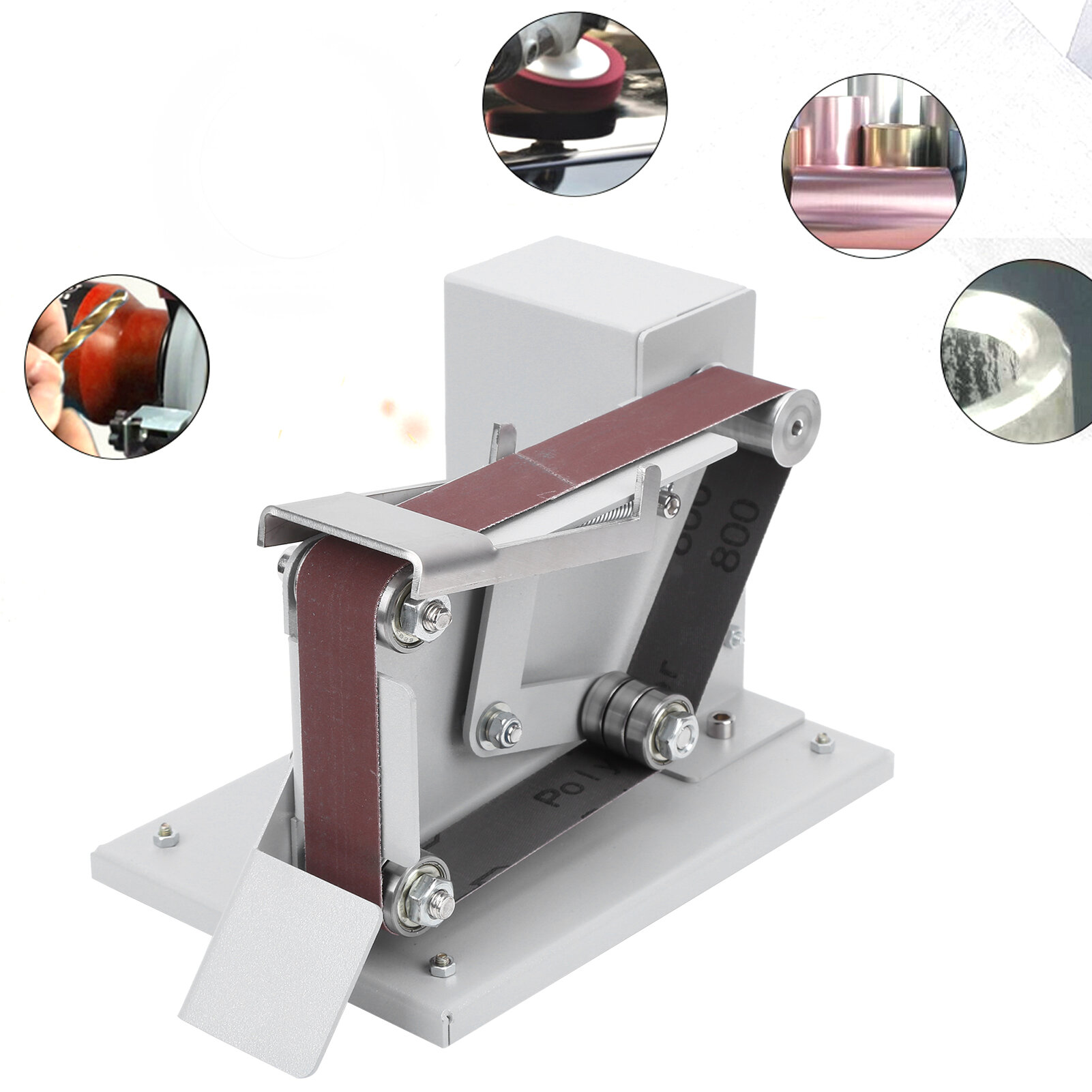 Mini Belt Sander 775 Host Миниатюрная полировальная шлифовальная машина с блоком питания 96 Вт, вилка EU 110‑240 В