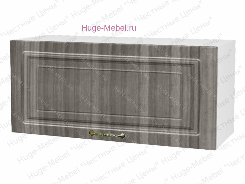 Антресольный кухонный шкаф верхний 800 Юлия (сандал серый) Huge Mebel . Ширина 800 Высота 358. Кухонные шкафы