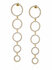 Серьги L'attrice, бижутерный сплав, 925 проба, длина 7.5 см, , золотистый