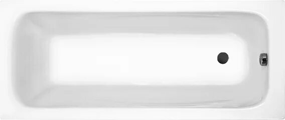 Акриловая ванна Roca Line 170x70, с каркасом, пристенная, белая, глянцевая, прямоугольная