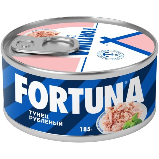 Тунец Fortuna рубленый в с/соку 185 г