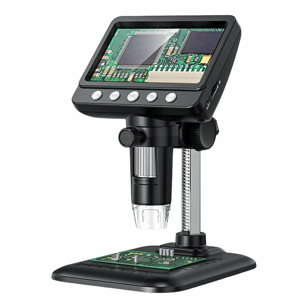 Цифровой оптический микроскоп, 4,3-дюймовый IPS-экран, высокое разрешение пикселей, стабильный и долговечный, со светодиодной подсветкой, широко используемый, 1920 * 1080P