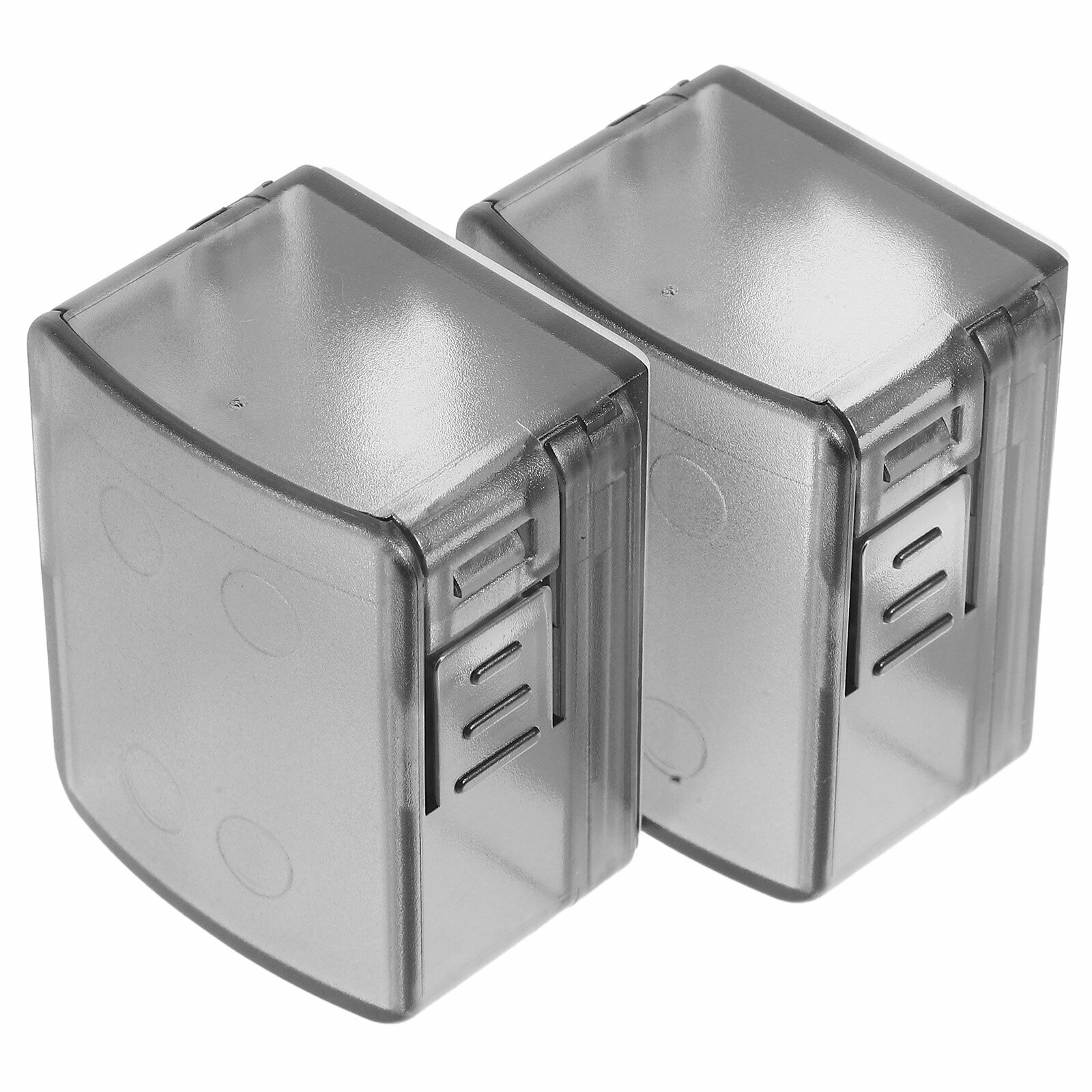 Комплект из 2 чёрных пластиковых чехлов для детской защиты дверных замков, для дома