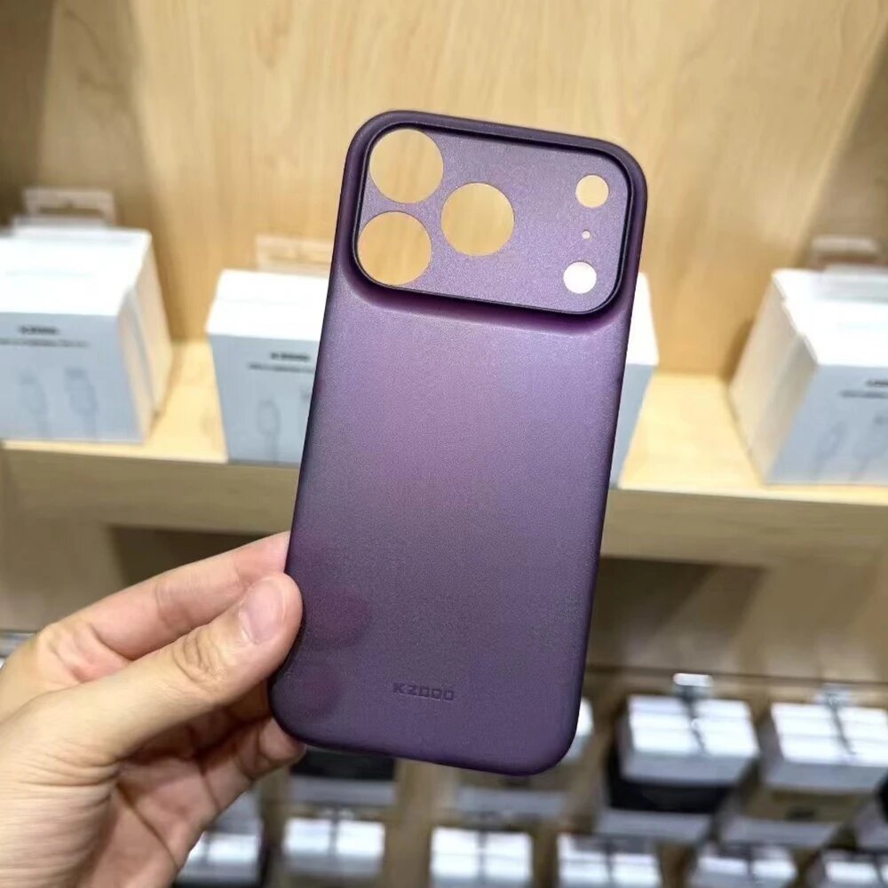 Фиолетовый матовый чехол KZDOO для iPhone 17 Air/Pro