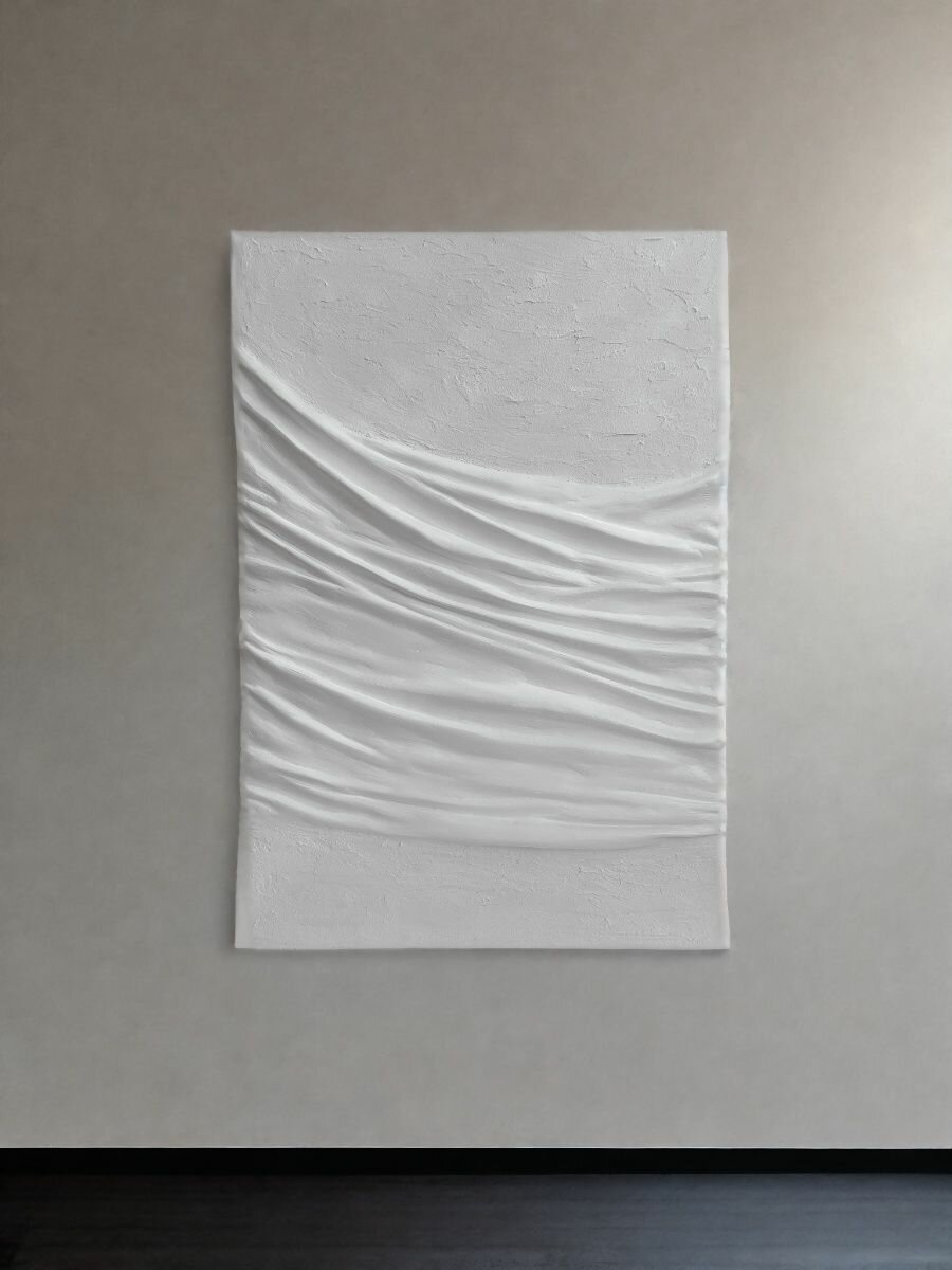 Панно №1 "Драпировка ткань" минимализм, автор Анастасия Юрзинова, ручная работа