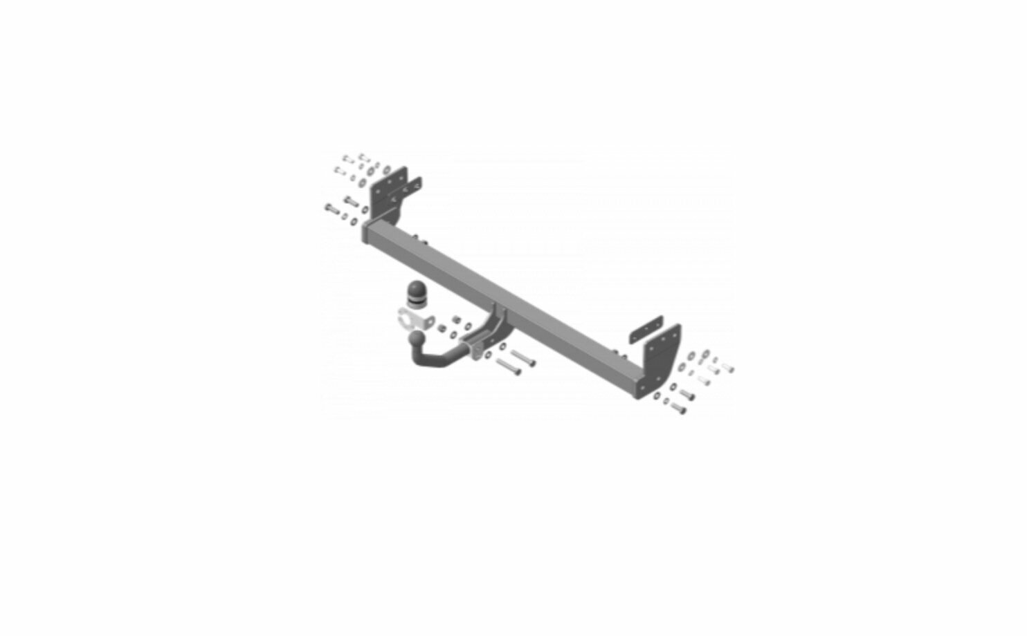 Фаркоп Motodor Kia Seltos (оцинк. Шар) арт.91007-A