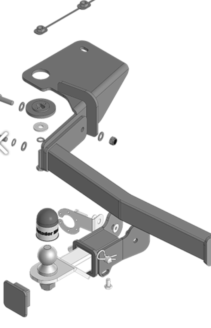Фаркоп с унив. эл-кой Смарт для Jetour X90 Plus 2023- 99018-E+smart
