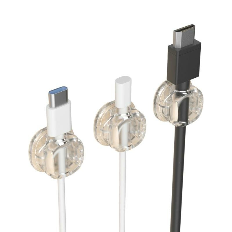 Клипсы для кабелей (3 шт.), Прозрачный