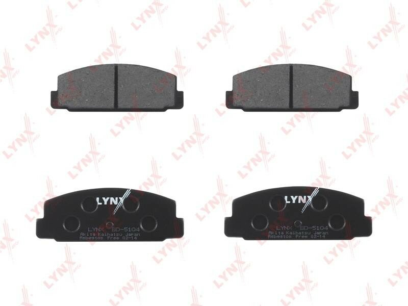 Колодки тормозные дисковые задние LYNX AUTO BD-5104 Mazda 323 01-04, 626 2.0 97-02, Premacy 99->