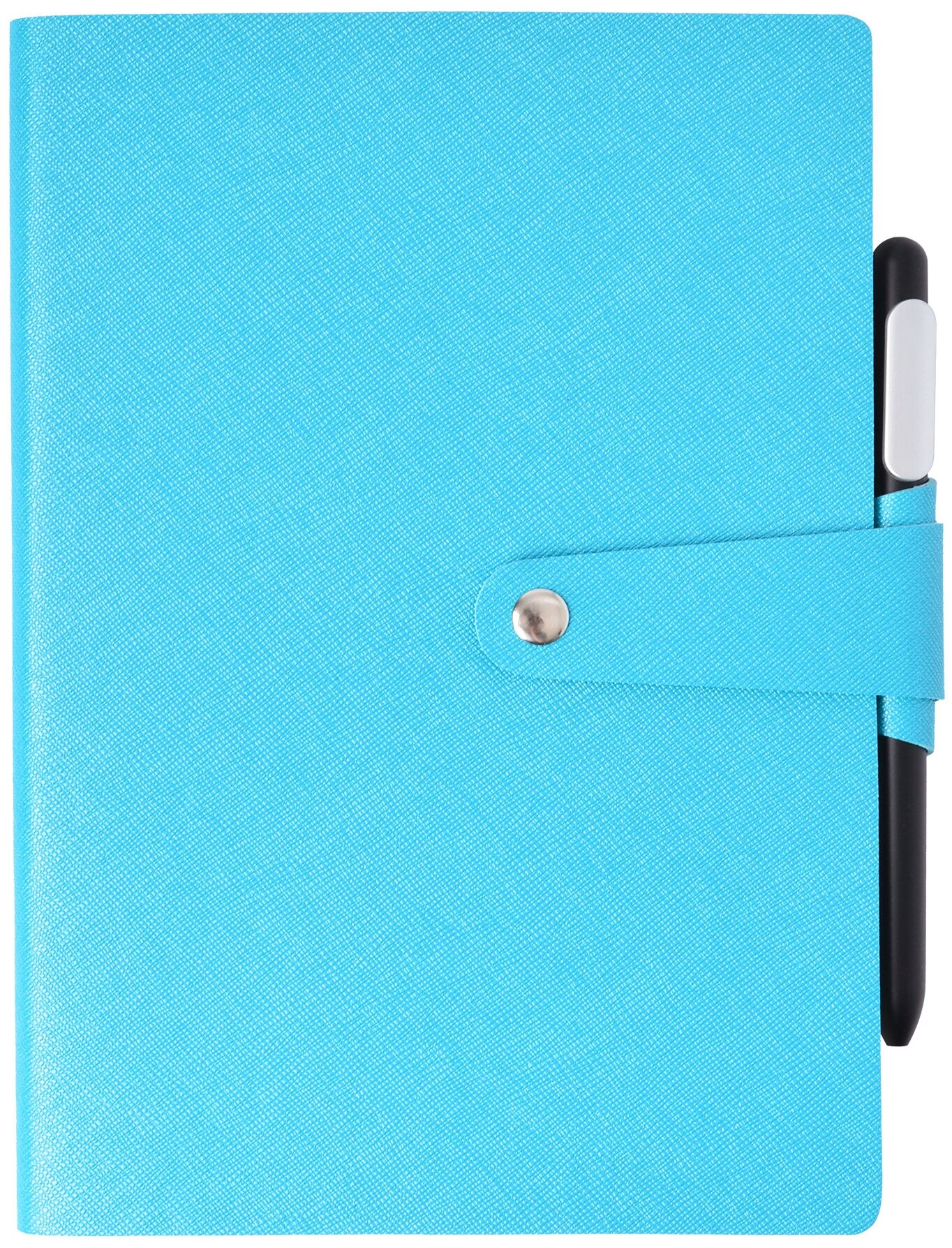 Бизнес-блокнот ArtLez Snail Book-M, А5, экокожа, цвет бирюзовый + ручка в подарок