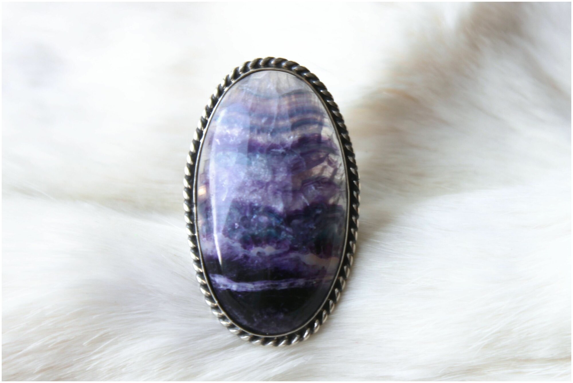 Кольцо, флюорит