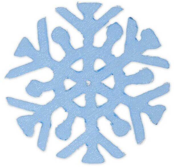 BLITZ термоаппликация снежинка голубая 6х6 см №4 4-21 для ткани декоративная аппликация
