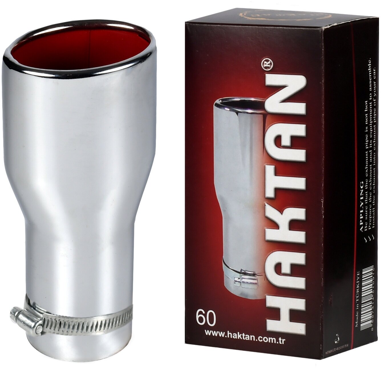 Насадка на глушитель металл длина 180 диаметр 85х60