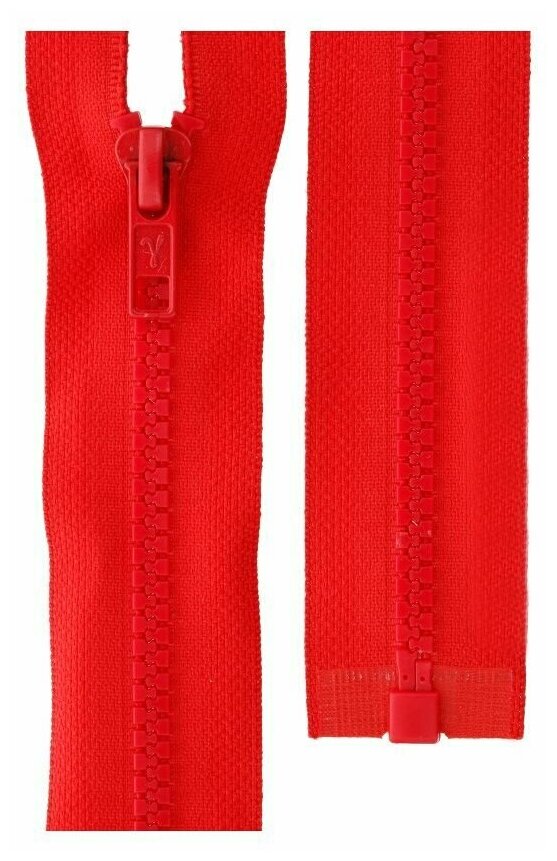 Молния трактор "GAMMA" тип 5 G3051 70 см 10 шт разъёмная однозамковая №145 т. красный