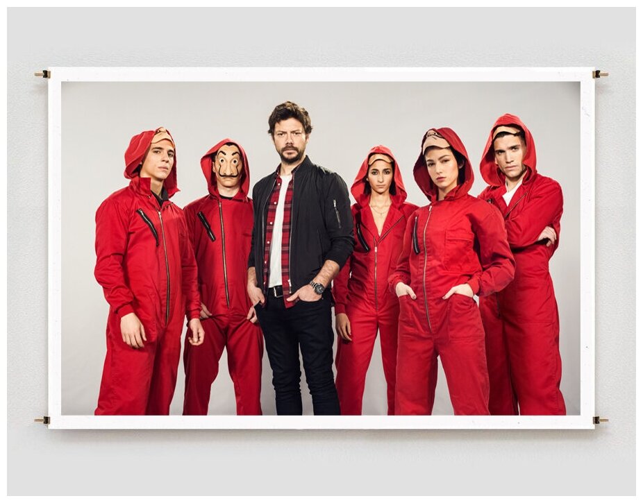 Постер плакат для интерьера "Сериал Netflix: Бумажный Дом. La casa de papel"/ Декор дома, офиса, комнаты A3 (297 x 420 мм)