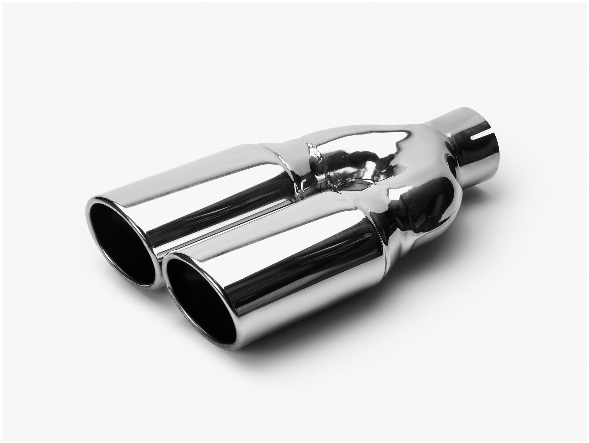 Насадка на глушитель 63/340 двойная из нержавеющей стали