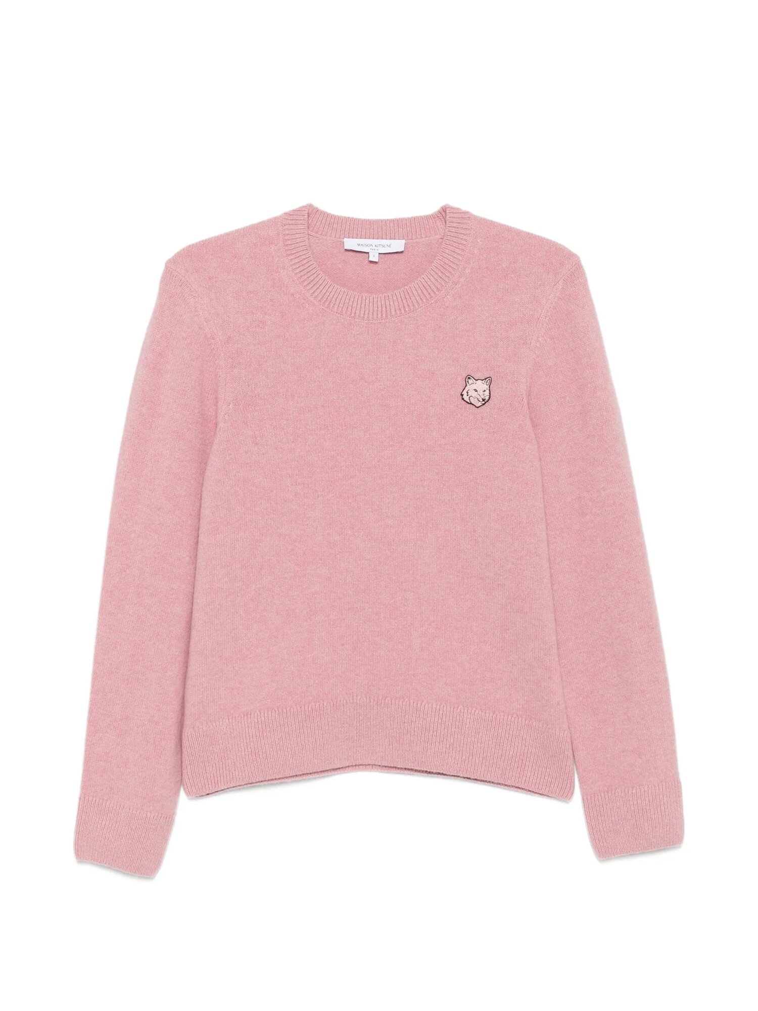 Свитер Maison Kitsune Fox-patch wool sweater