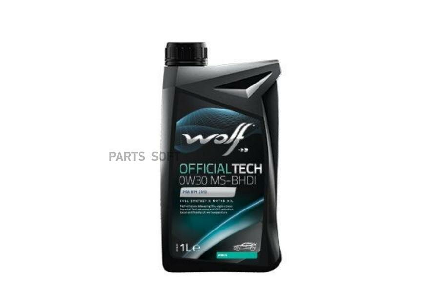 WOLF OIL 8323393 Масло моторное WOLF OFFICIALTECH 0W30 MS-BHDI 1L