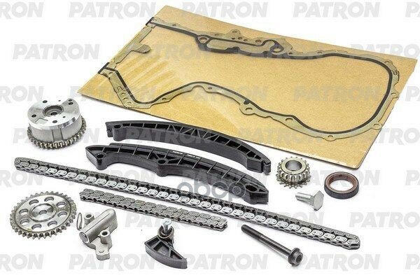 Комплект цепи ГРМ (Цепь-2, Нат-1, Усп-3, Шест-2, Ф/р-1, Прокл-1) VAG 1.4TSI/ 1.6FSI (BLN/ BLF/ CFNA) 2005- (ШК Z=18/18, 03C10.